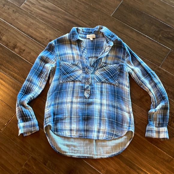 cloth & stone | Tops | Cloth Stone Flannel | Poshmark